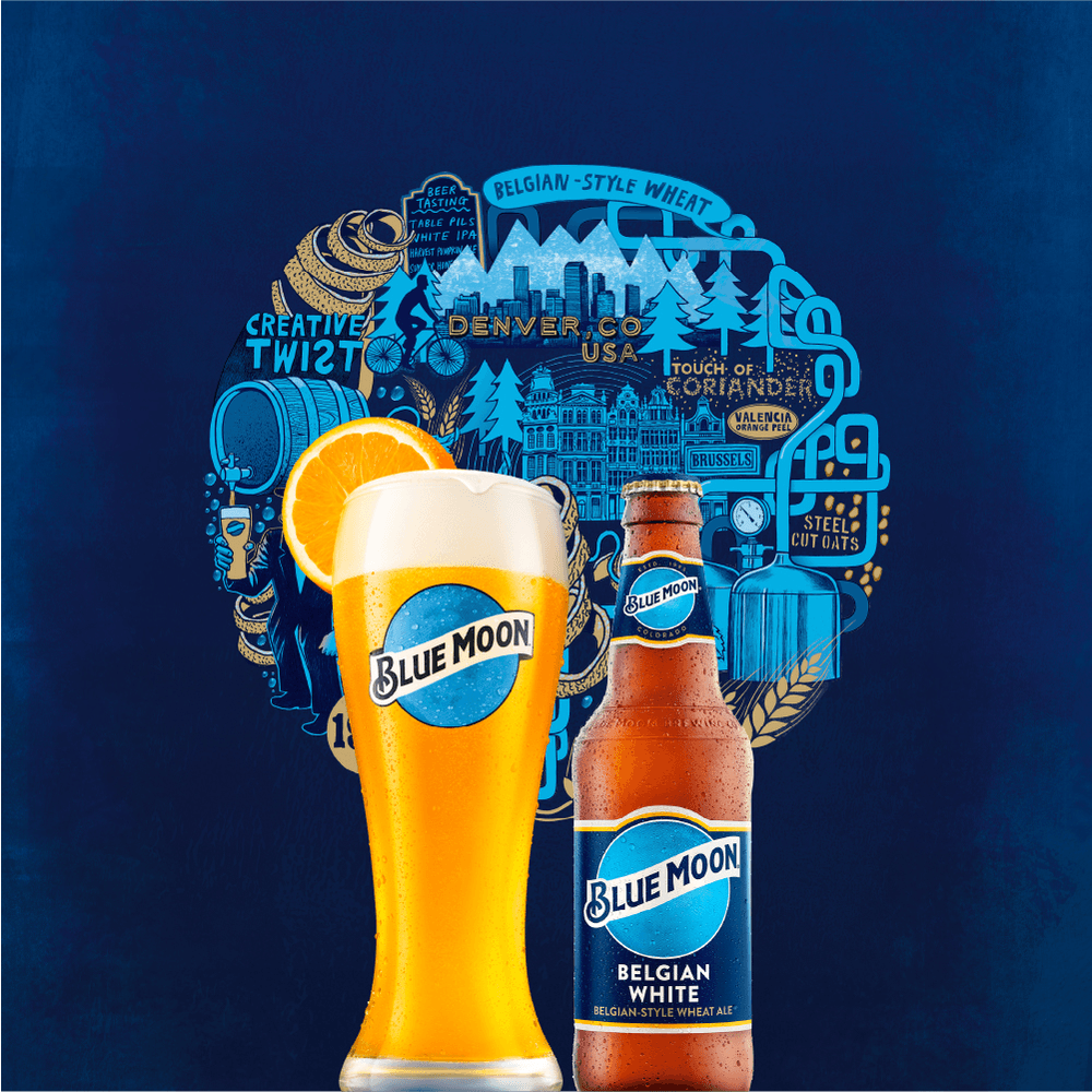 Cerveja Blue Moon Belgian Whit Ale Lata 350ml | GBarbosa