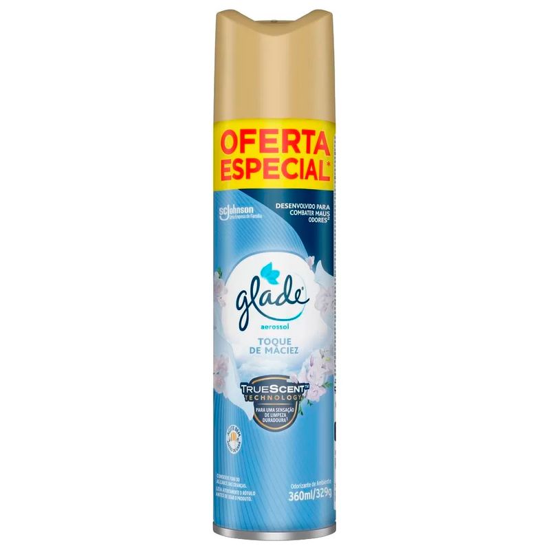 Odorizador de Ambiente Aerossol Glade Toque de Maciez 360ml Oferta ... Odorizador de Ambiente Aerossol Glade Toque de Maciez 360ml Oferta ...