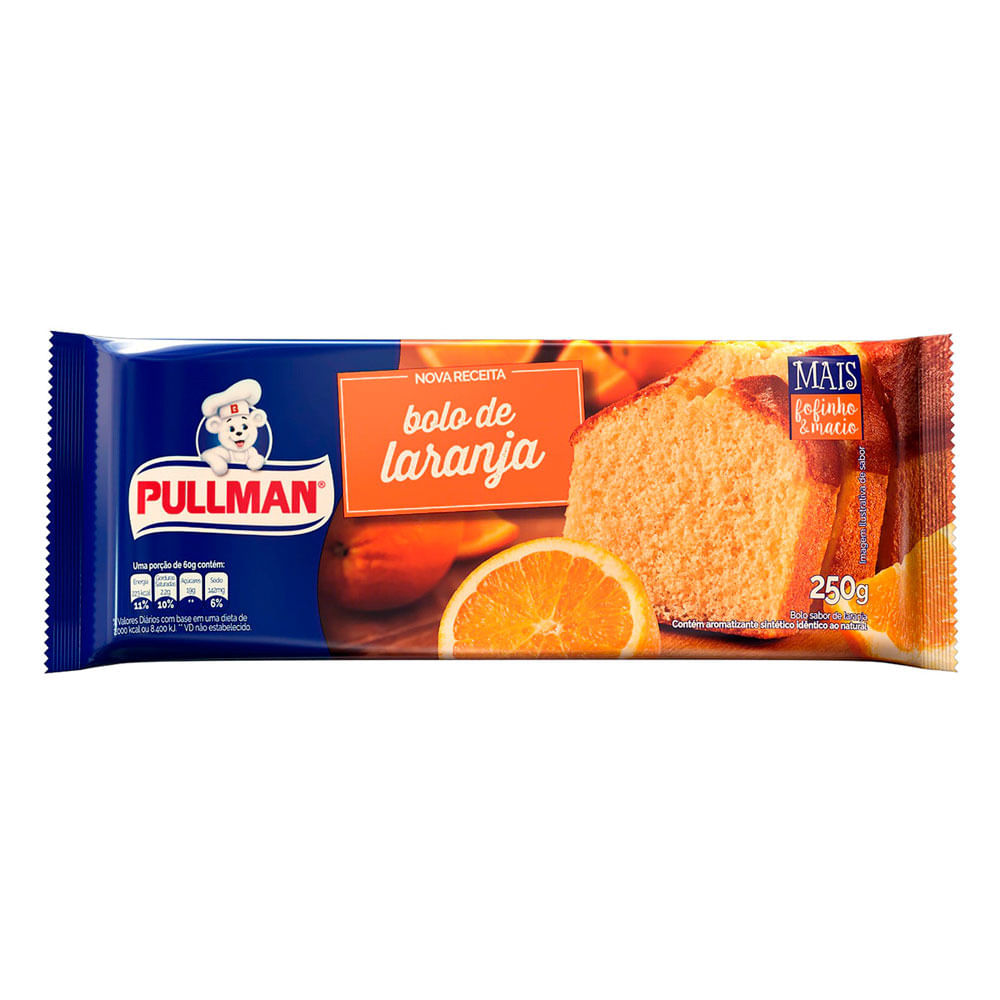 Bolo Pullman Laranja Pacote 250g | GBarbosa