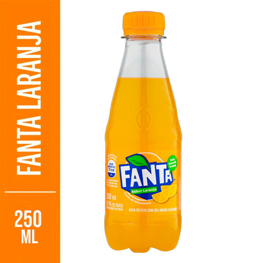Refrigerante Fanta Laranja Pet 250ml | GBarbosa