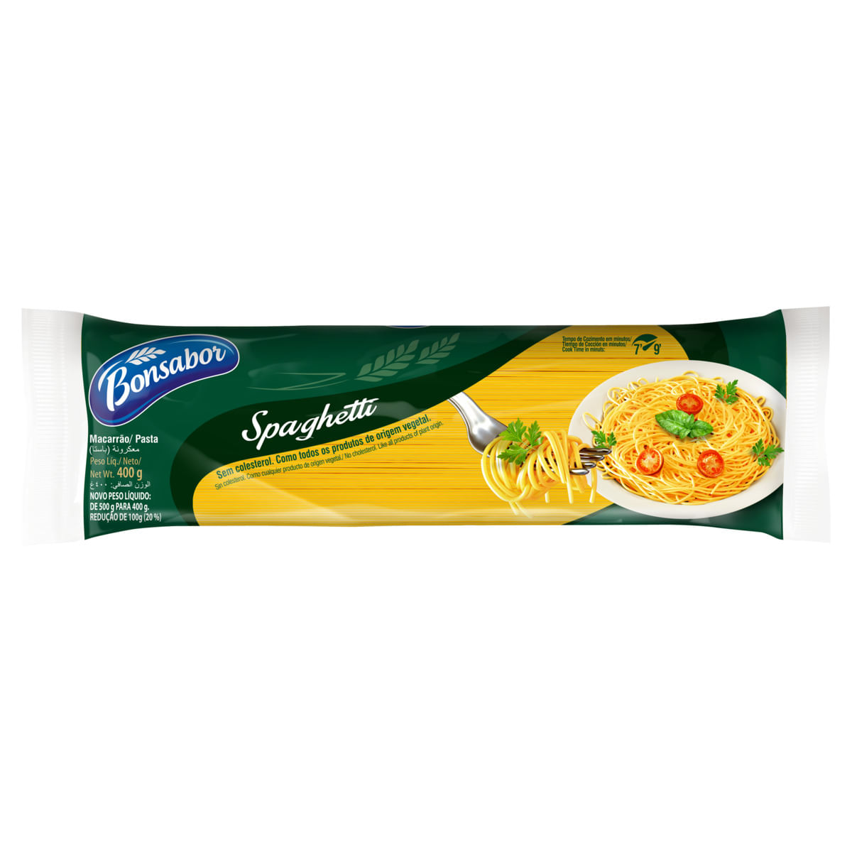 Macarrão Spaghetti Bonsabor 400g | Massas Seca | Gbarbosa