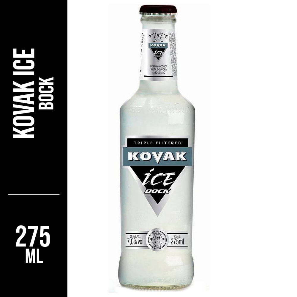 Bebida Alcoólica Mista Kovak Ice Bock Long Neck 275ml | GBarbosa