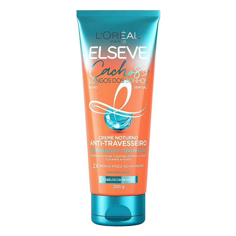Creme Elseve Noturno Cachos Longos dos Sonhos Anti-Travesseiro 200ml ... Creme Elseve Noturno Cachos Longos dos Sonhos Anti-Travesseiro 200ml ...
