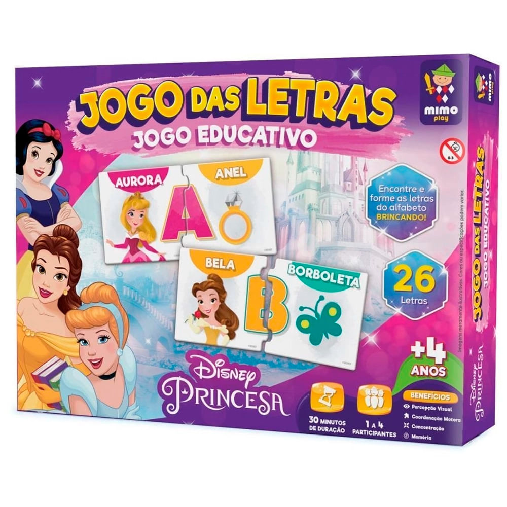 Jogo Educativo Mimo Princesas Jogo das Letras | Outros Jogos | Gbarbosa
