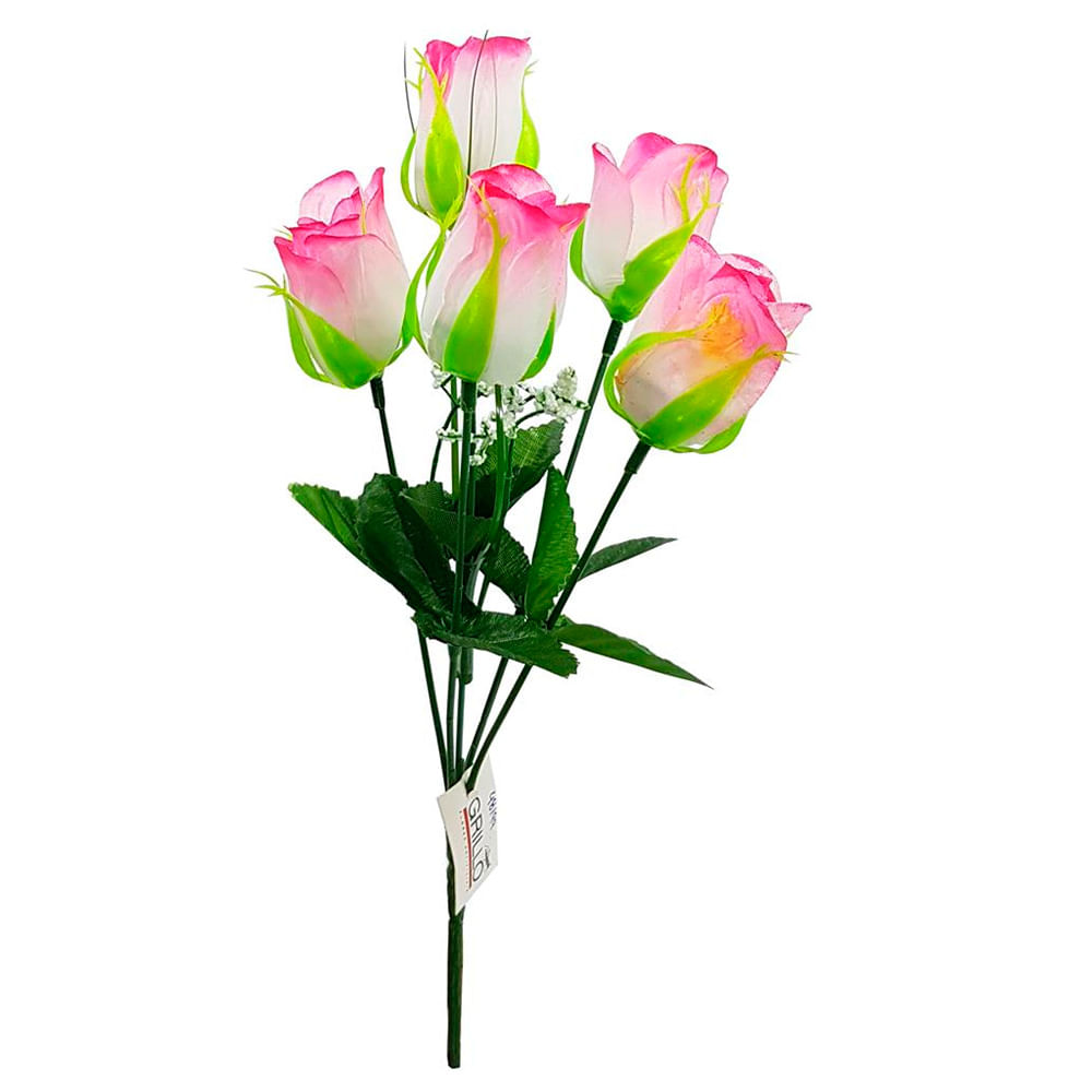 Buque Botão de Rosa Grillo Plástico X5 Rosa | Outros Artigos para ...