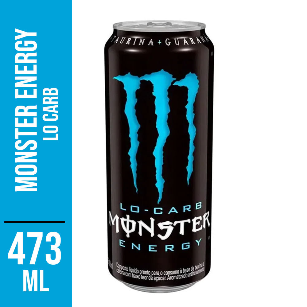 Energético Monster Lo Carb 473ml | GBarbosa