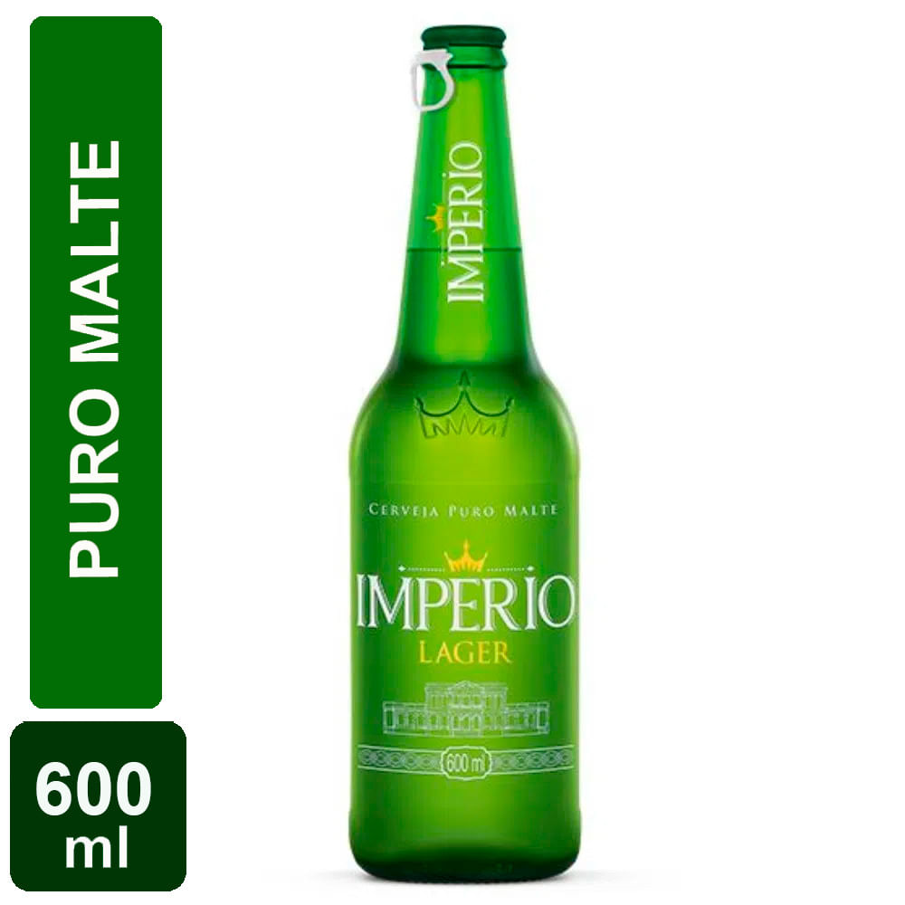 Cerveja Império Lager Puro Malte Garrafa 600ml | GBarbosa