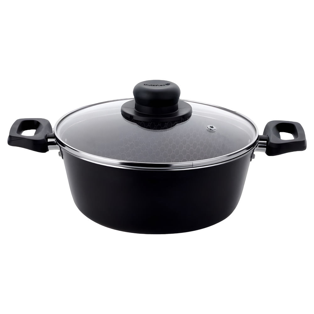 Caçarola Multiflon Aa Alumínio Antiaderente 24cm | Panela | Gbarbosa
