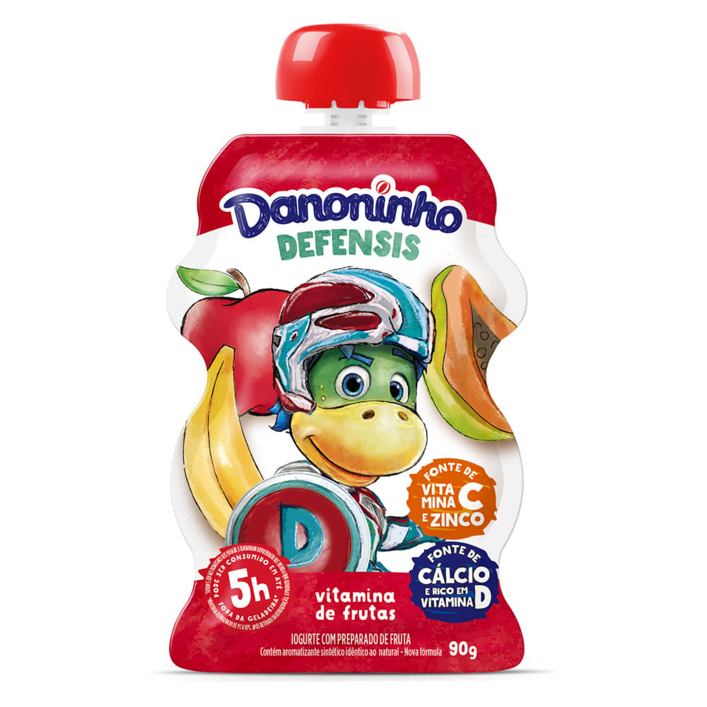Iogurte Integral Danoninho Vitamina de Frutas Squeeze 90g | GBarbosa