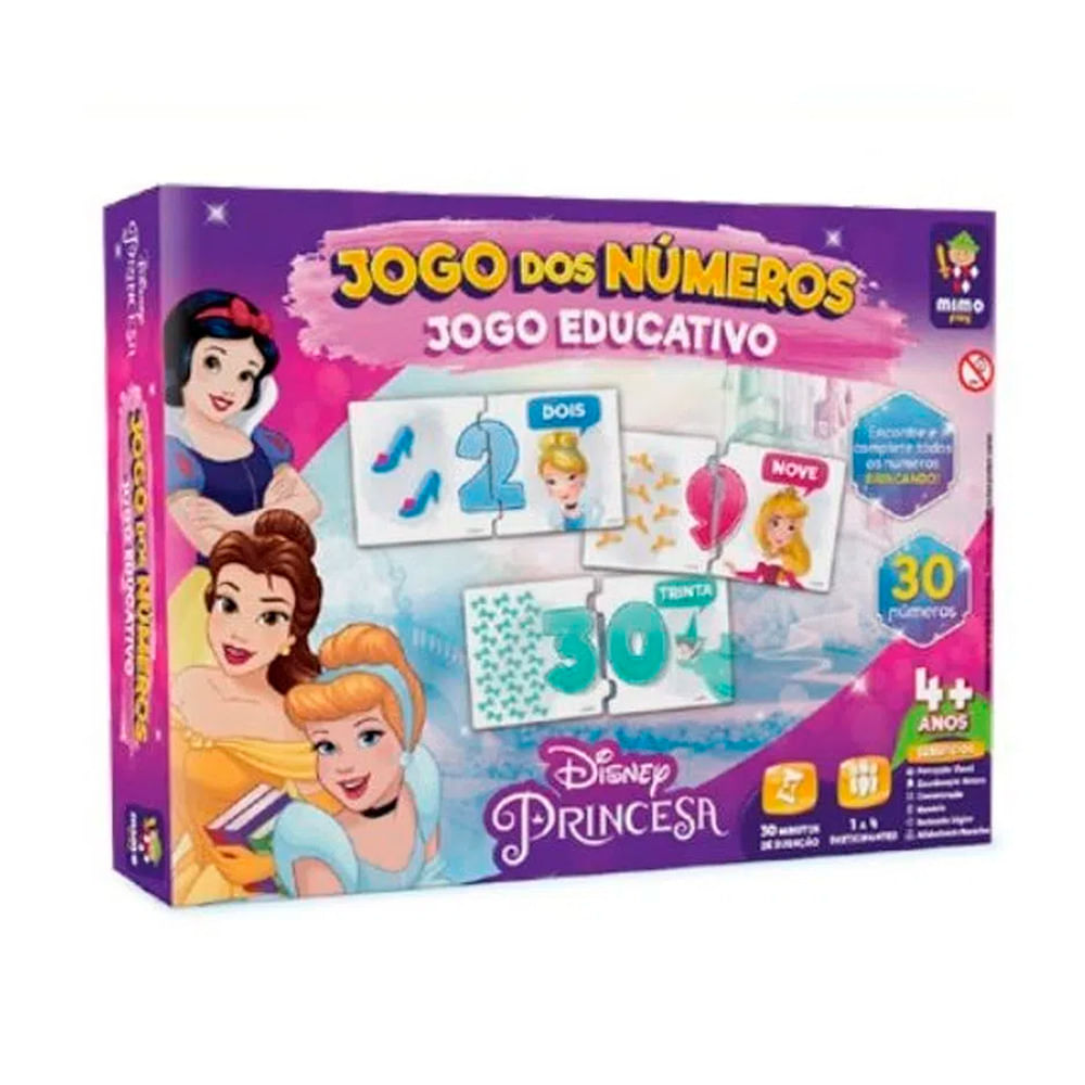 Jogo dos Numeros Mimo Educativo Princesas Disney | Outros Jogos | Gbarbosa