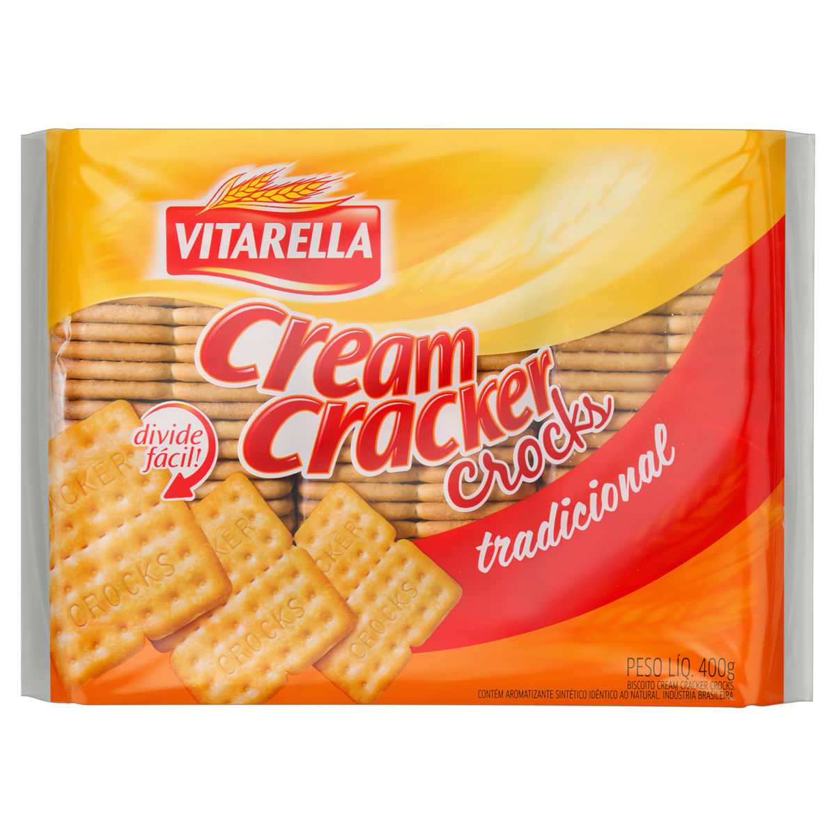 Biscoito Cream Cracker Vitarella Crocks 400g | GBarbosa