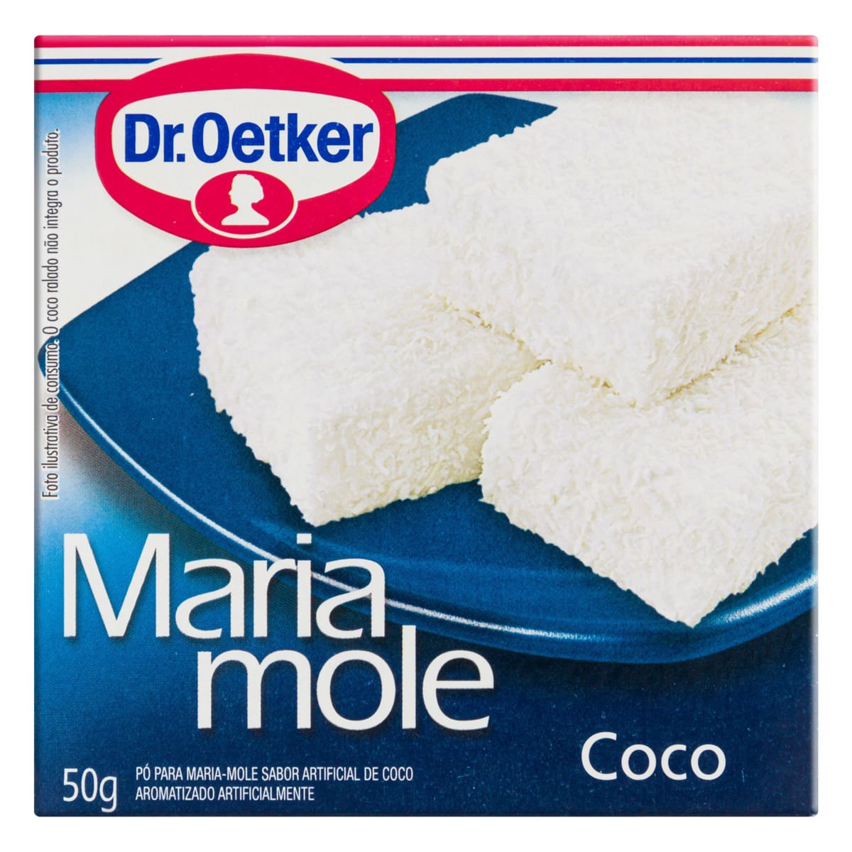 Maria Mole em Pó Dr. Oetker Coco Caixa 50g | GBarbosa